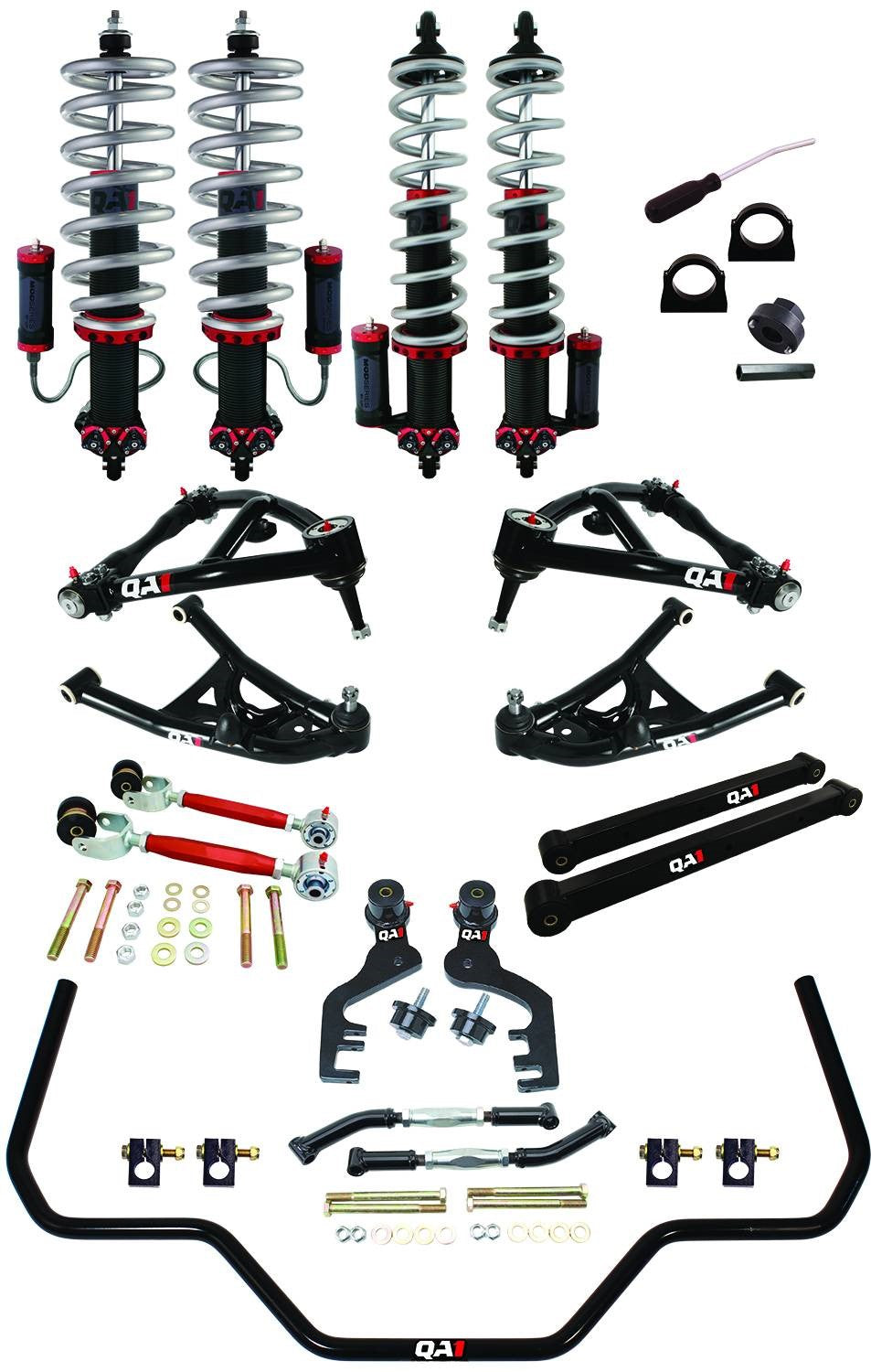 QA1 Level 3 Drag Suspension Kit with Shocks - 1968-1972 Chevrolet El C ...