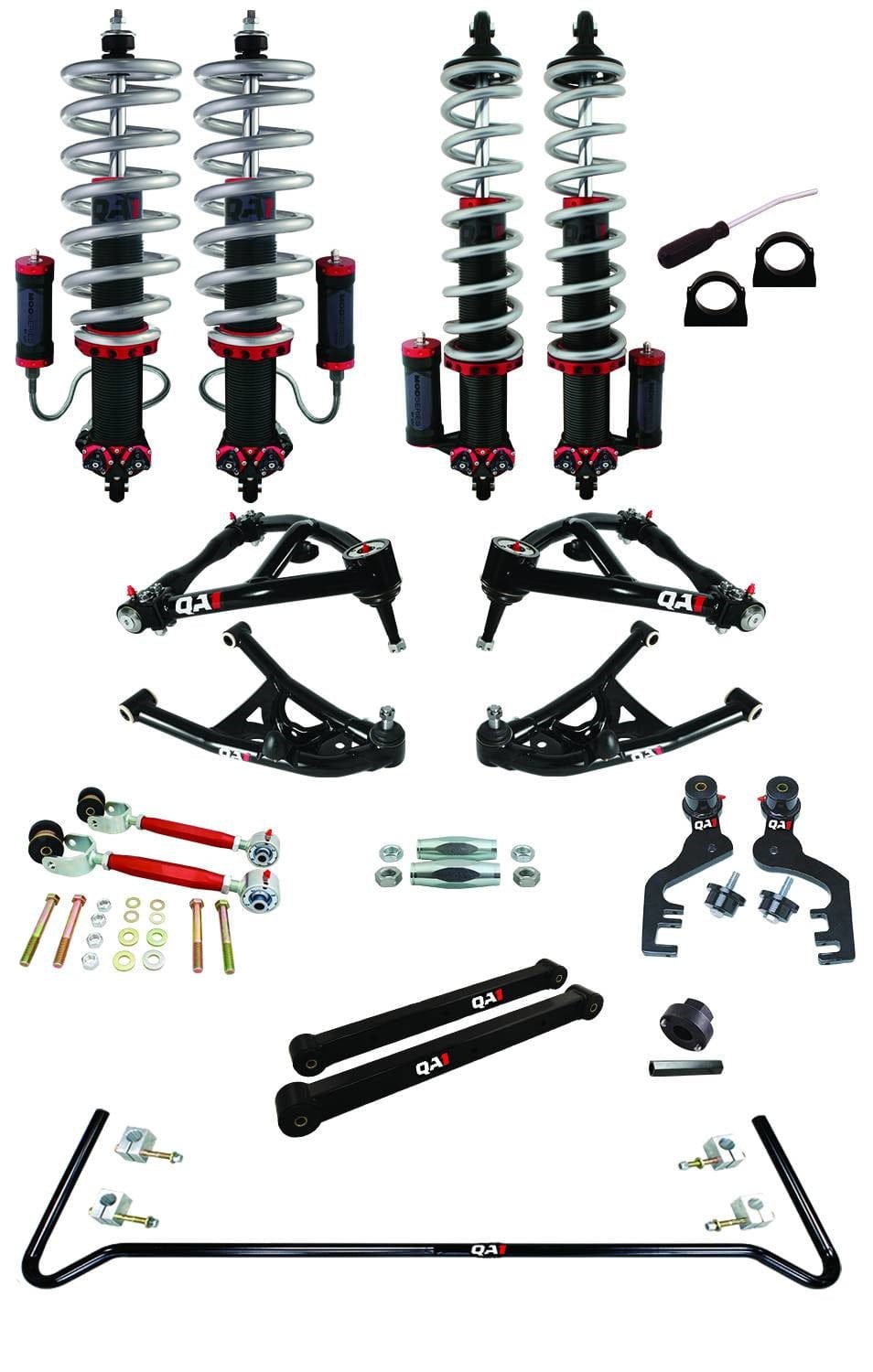 QA1 Level 3 Drag Suspension Kit with Shocks - 1973-1977 Chevrolet Mont ...