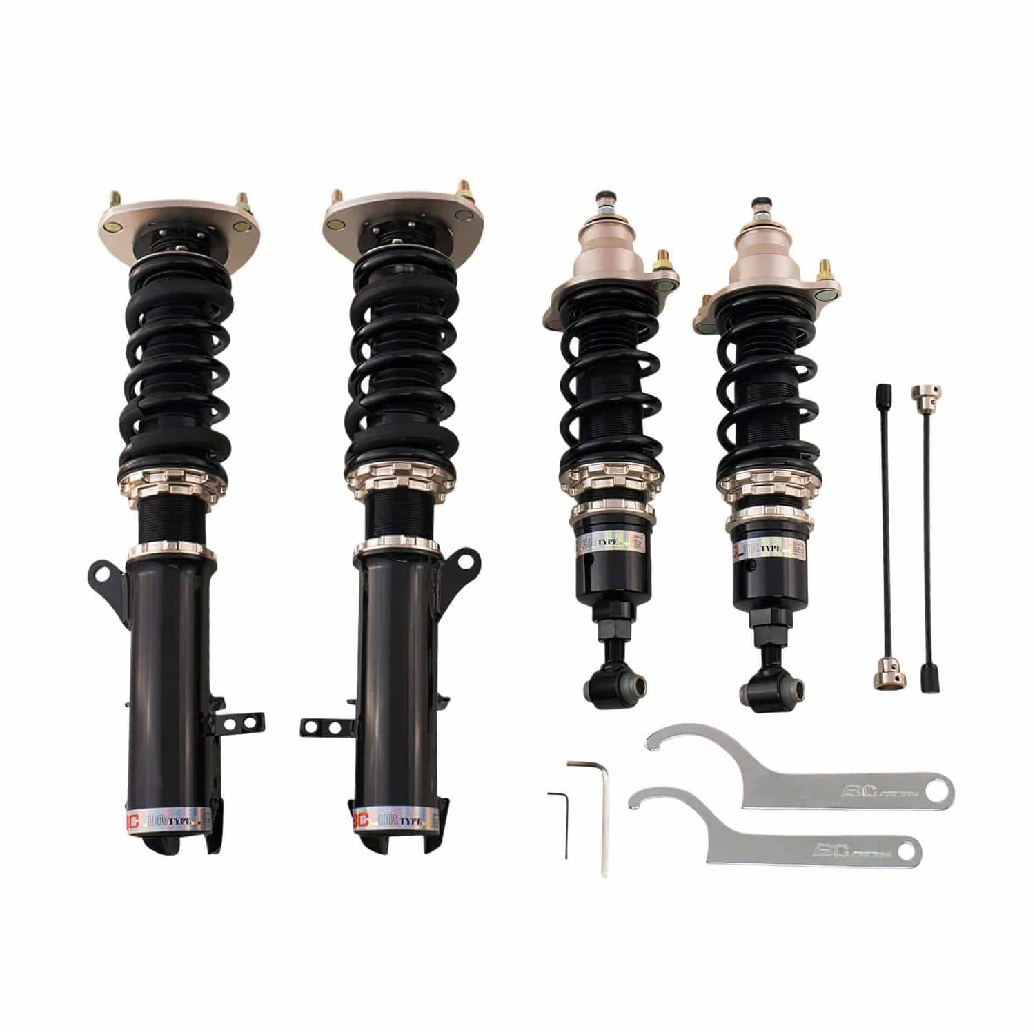 BC Racing BR Series Coilovers (Extreme Low) for 2007-2012 Dodge Calibe ...
